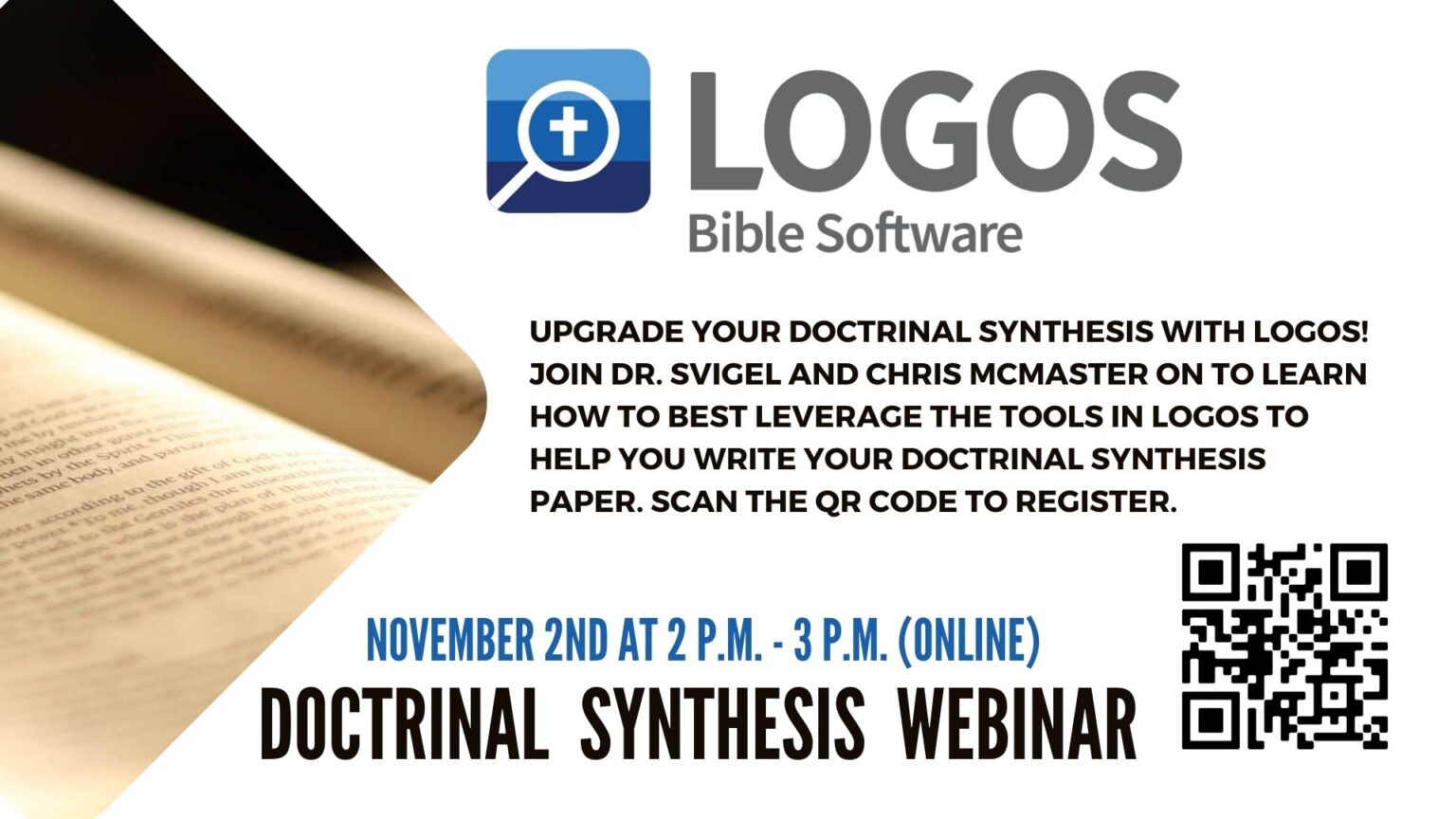 Logos Doctrinal Synthesis Seminar (online) - Dallas Theological Seminary