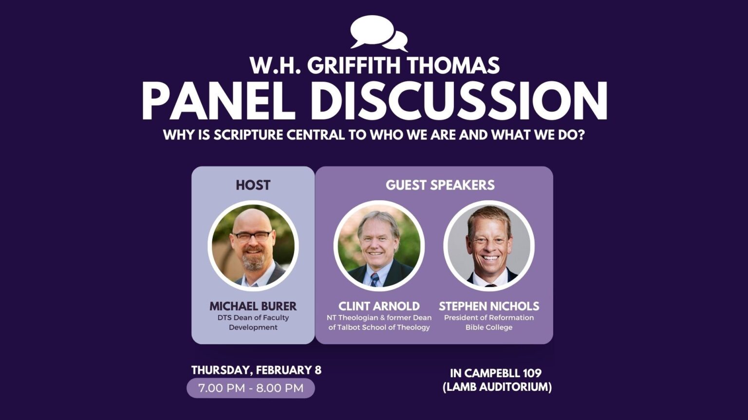 W.H. Griffith Thomas Panel Discussion - Dallas Theological Seminary